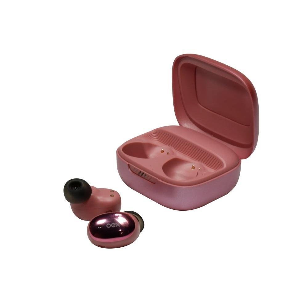 Fone De Ouvido Oex Bluetooth Bud Rosa KaBuM