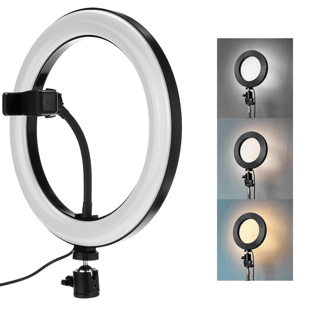 Iluminador Led Circular 10 Ring Light Kabum