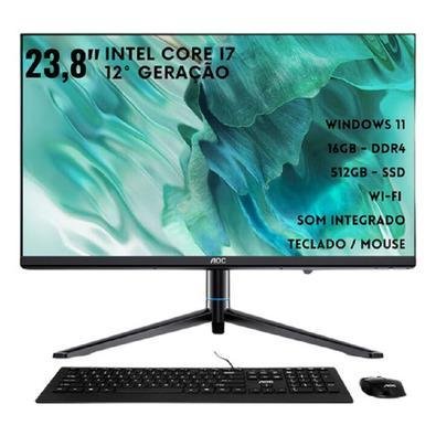 Computador Aoc PC All In One I7 12 Ger 238 KaBuM