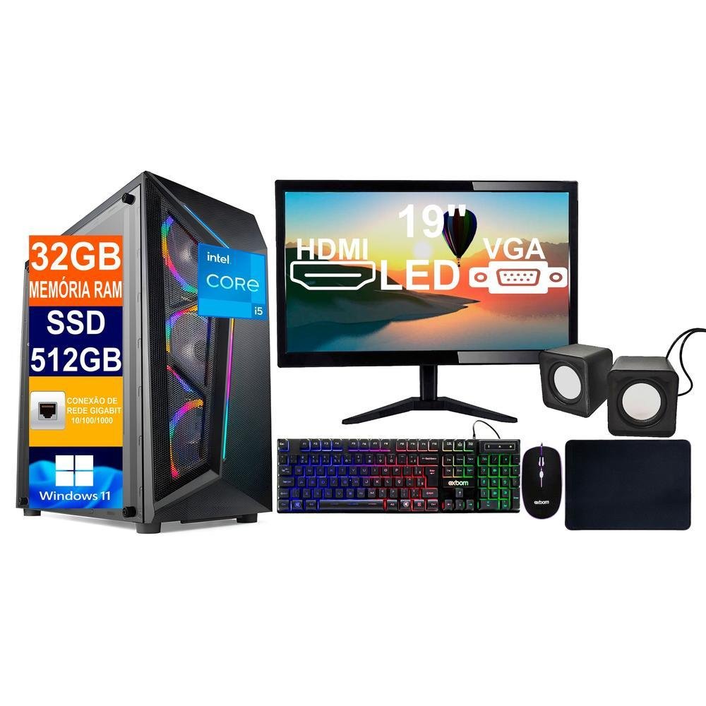 PC Tech Power Intel Core I5 10400 KaBuM