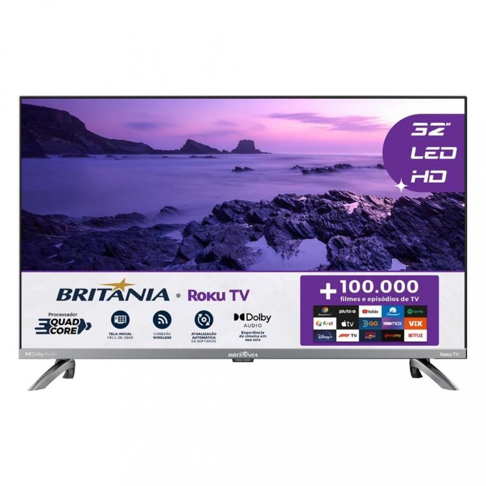Smart TV Britânia 32 LED 60hz WiFi KaBuM