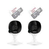2 Câmeras Ip Wifi Imx C Intelbras 2 Carto Sd