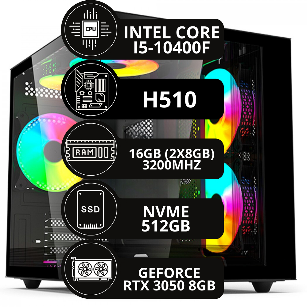 PC Gamer Option Intel Core I510400f 16GB KaBuM