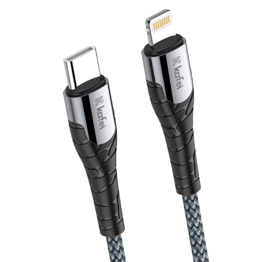 Cabo De Dados USBc Para Lightning Nylon KaBuM