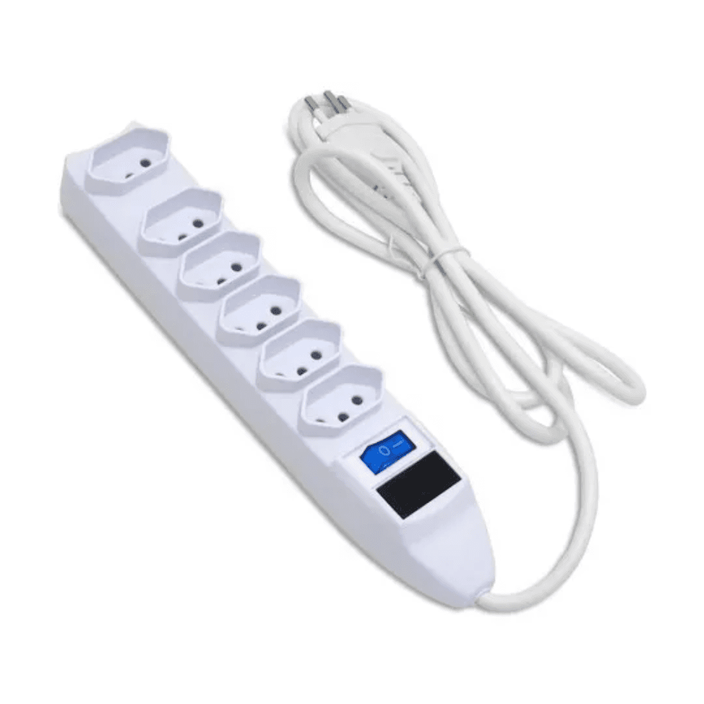 Filtro De Linha 6 tomadas Com Fusível 3M KaBuM