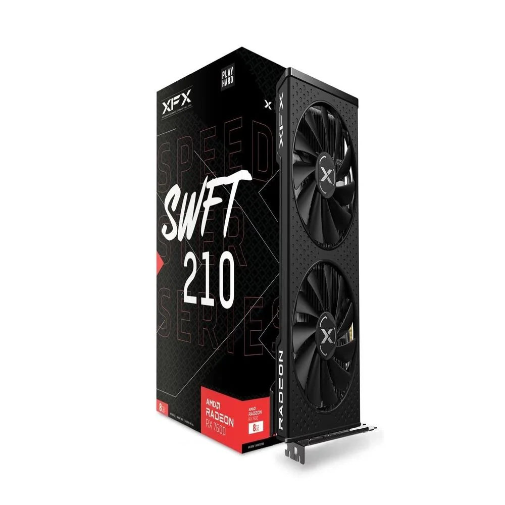 Placa De Vídeo Xfx Speedster Swft210 Radeon Rx 7600 Com 8GB Gddr6 HDMI 3xdp, Amd Rdna 3 Rx ...
